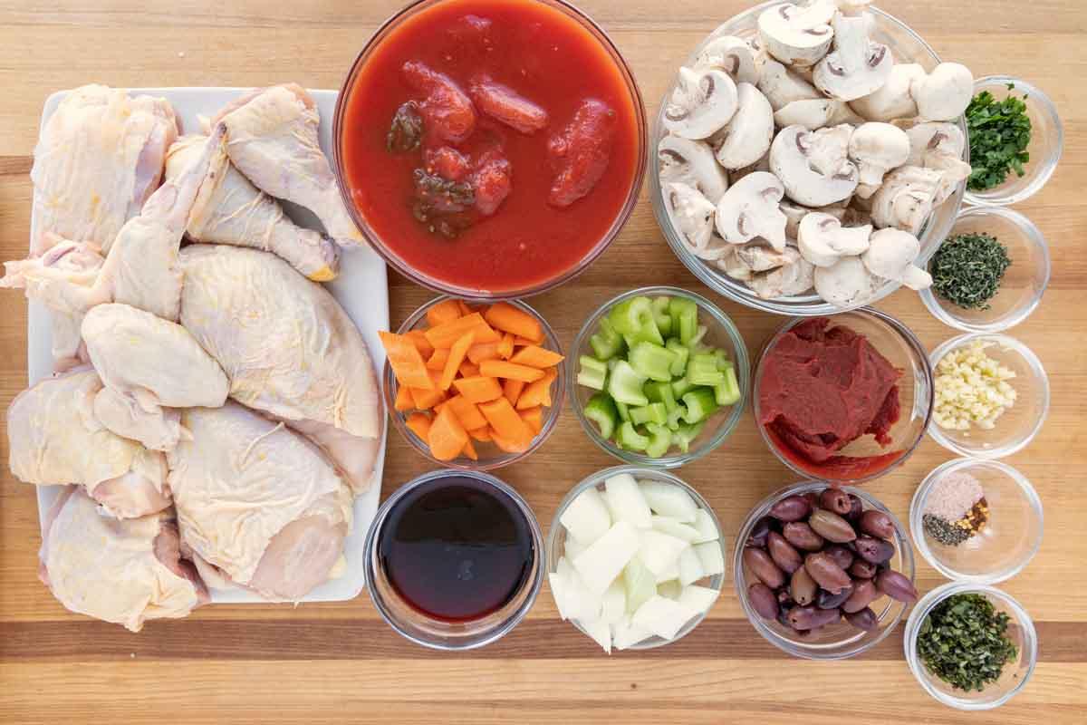 Pressure Cooked Chicken Cacciatore | Savory Touch