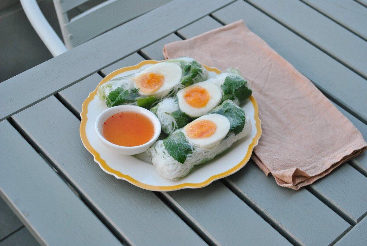 Boiled Egg and Spring Rolls: Crispy and Delicious | Savory Touch